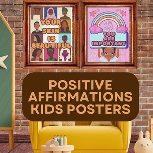 Positive Classroom Affirmations Posters, I Am Black History Month ...