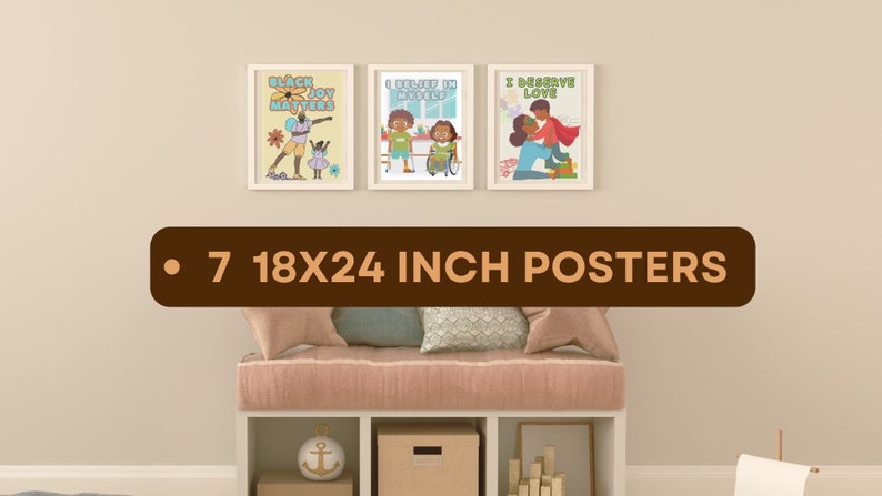 Positive Classroom Affirmations Posters, I Am Black History Month ...