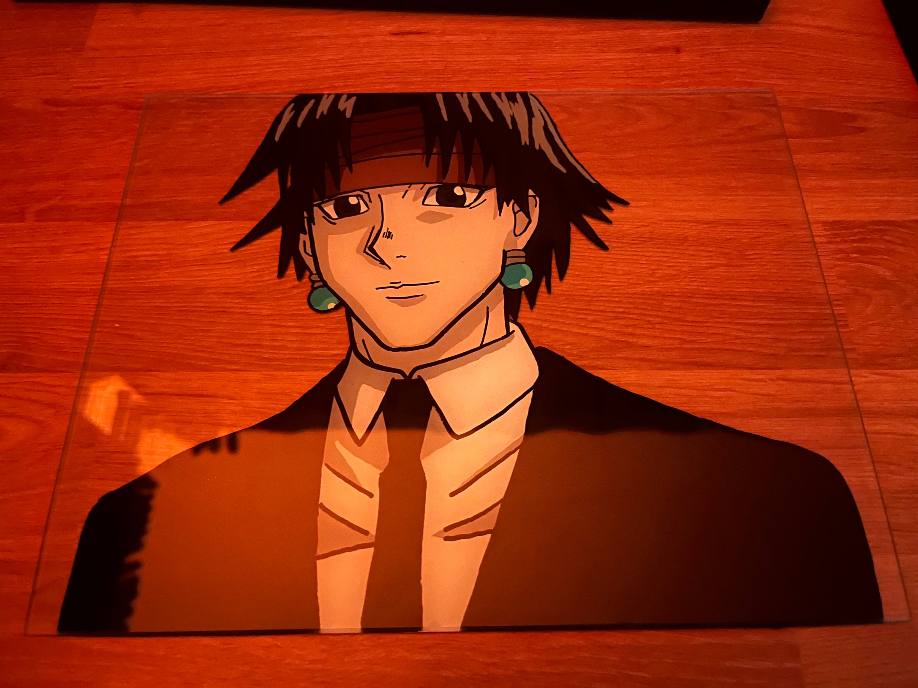 Chrollo Glass Painting - Etsy