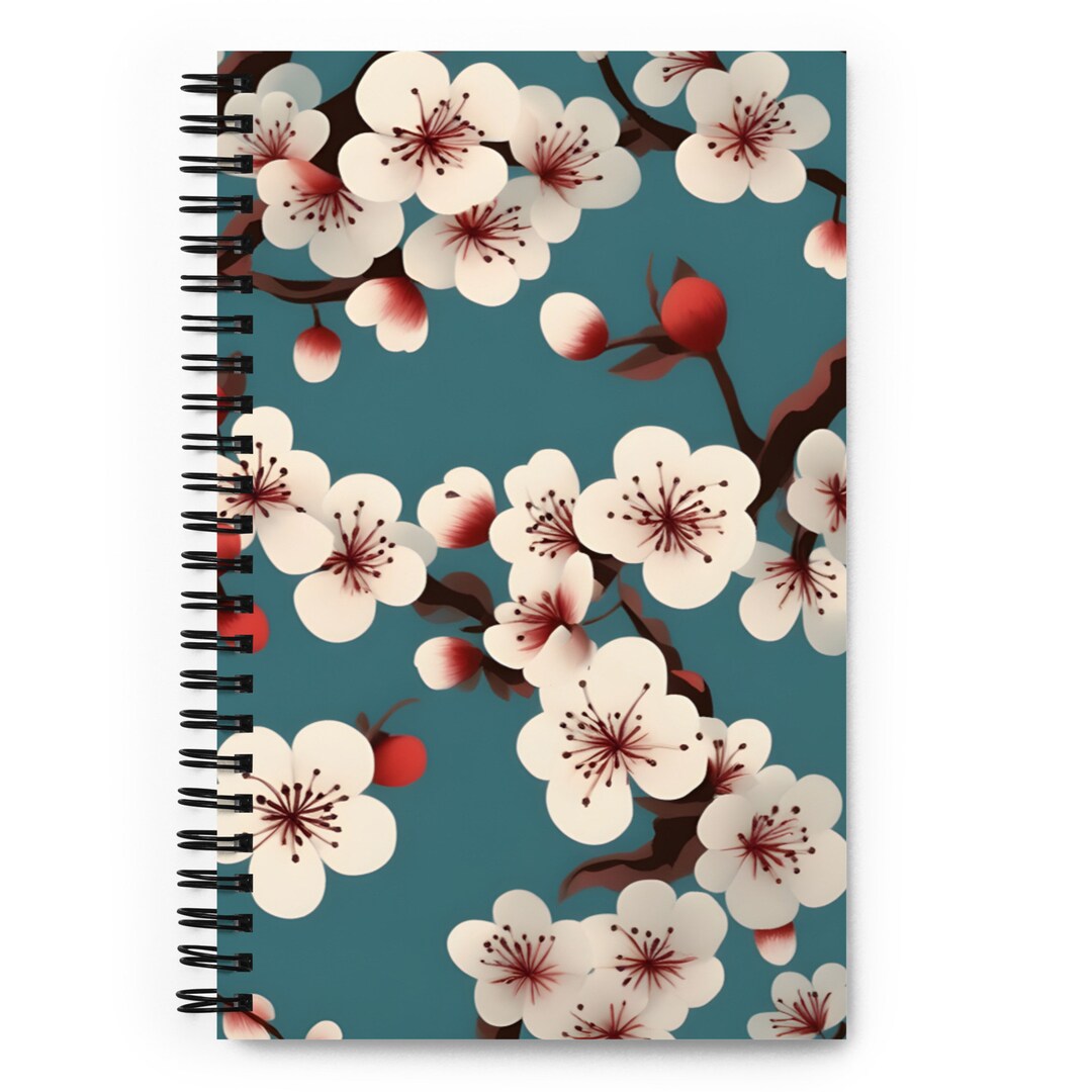 Japanese Spiral Notebook Nihon Series Sakura Blue - Etsy