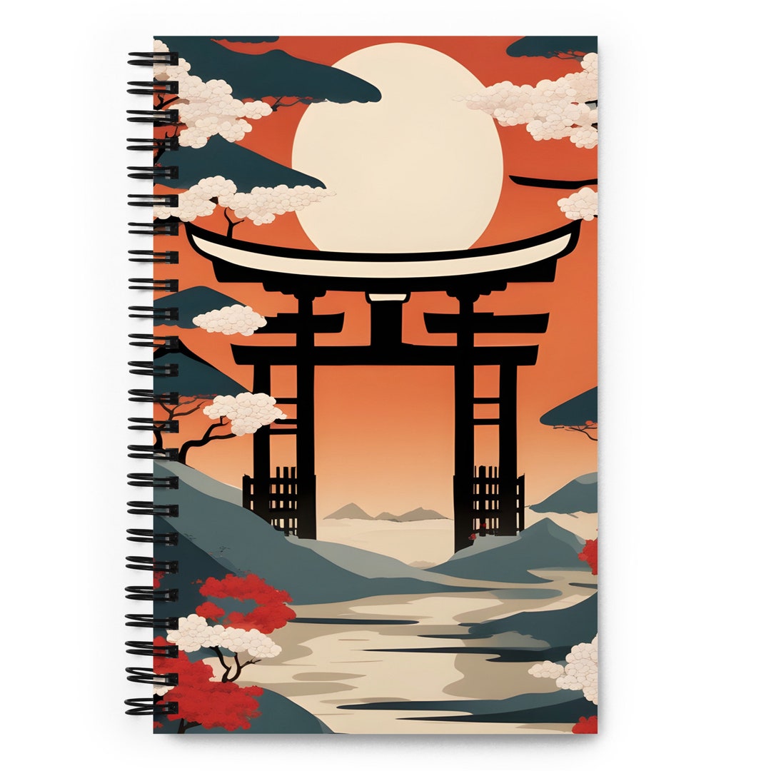 Japanese Spiral Notebook Nihon Series Dawn Gate - Etsy