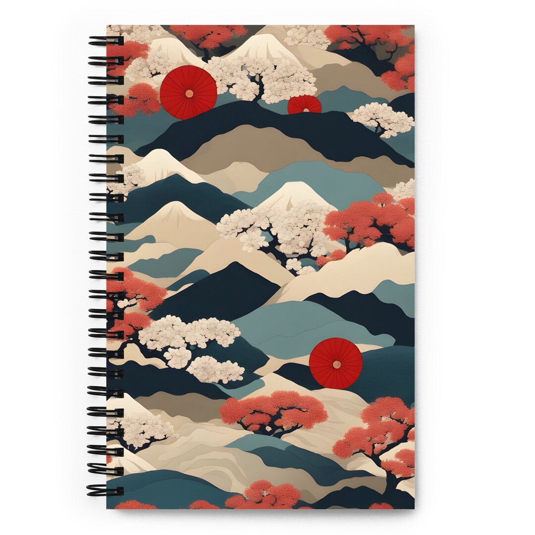 Japanese Spiral Notebook Nihon Series Horizon - Etsy