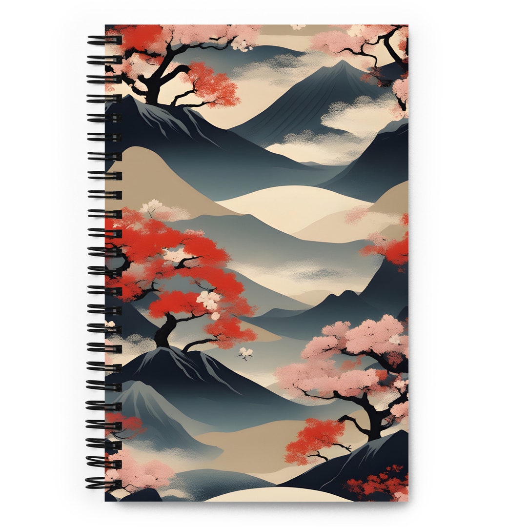 Japanese Spiral Notebook Nihon Series Tree Hills - Etsy