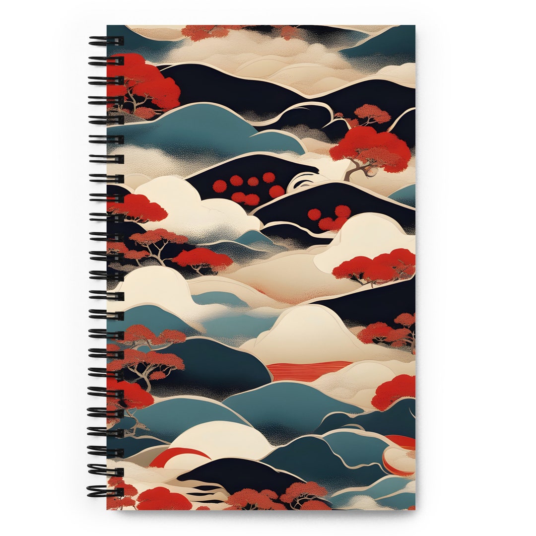Japanese Spiral Notebook Nihon Series Spotted Land - Etsy