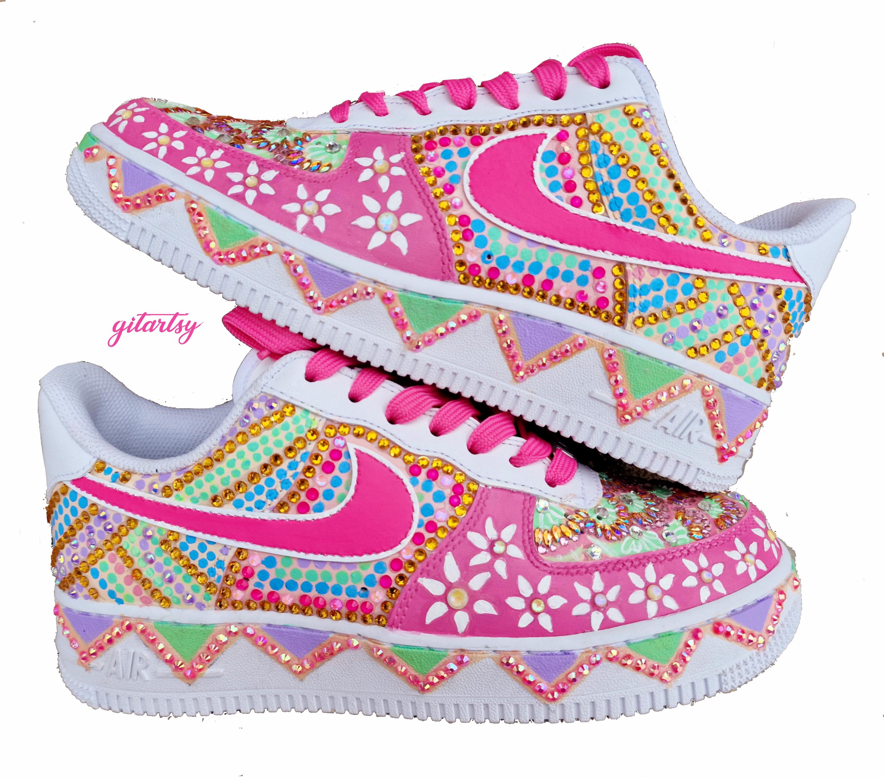 Custom Bridal AF1 Sneakers Hand-painted Wedding Shoes Personalized ...