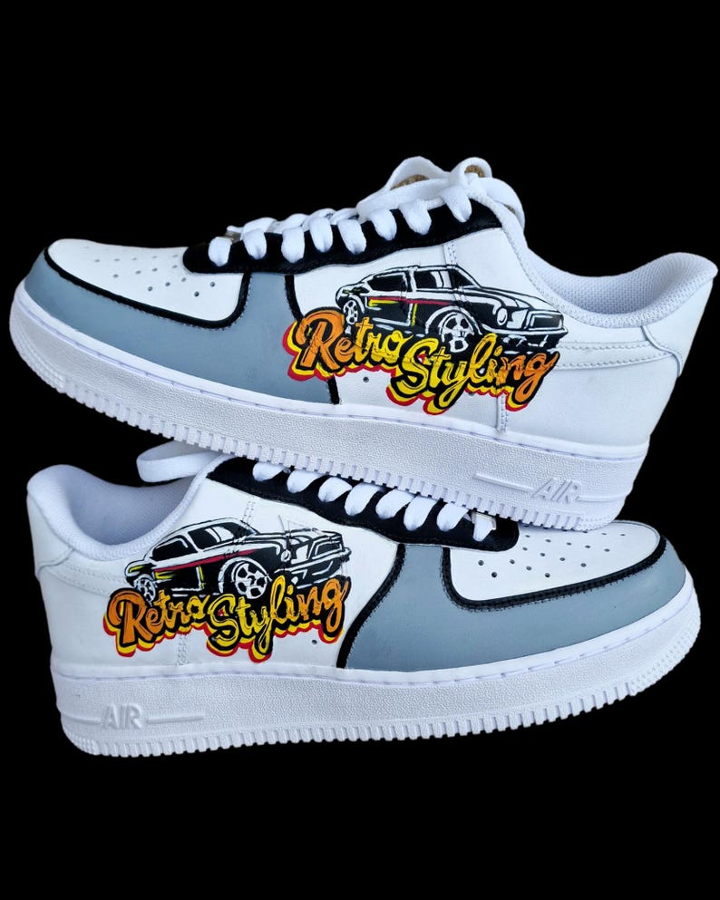 Custom Nike AF1 Sneakers With Realistic Hand-painted Cars – Lamborghini ...