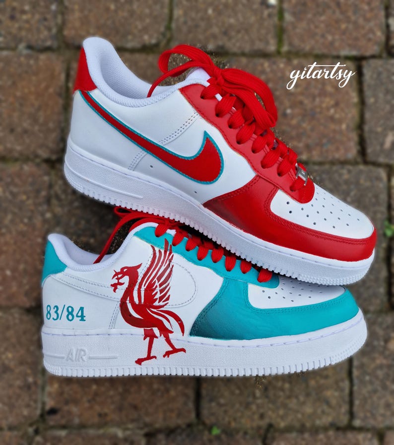 Custom Hand-painted Nike AF1 Sneakers | Football Themed Shoes ...