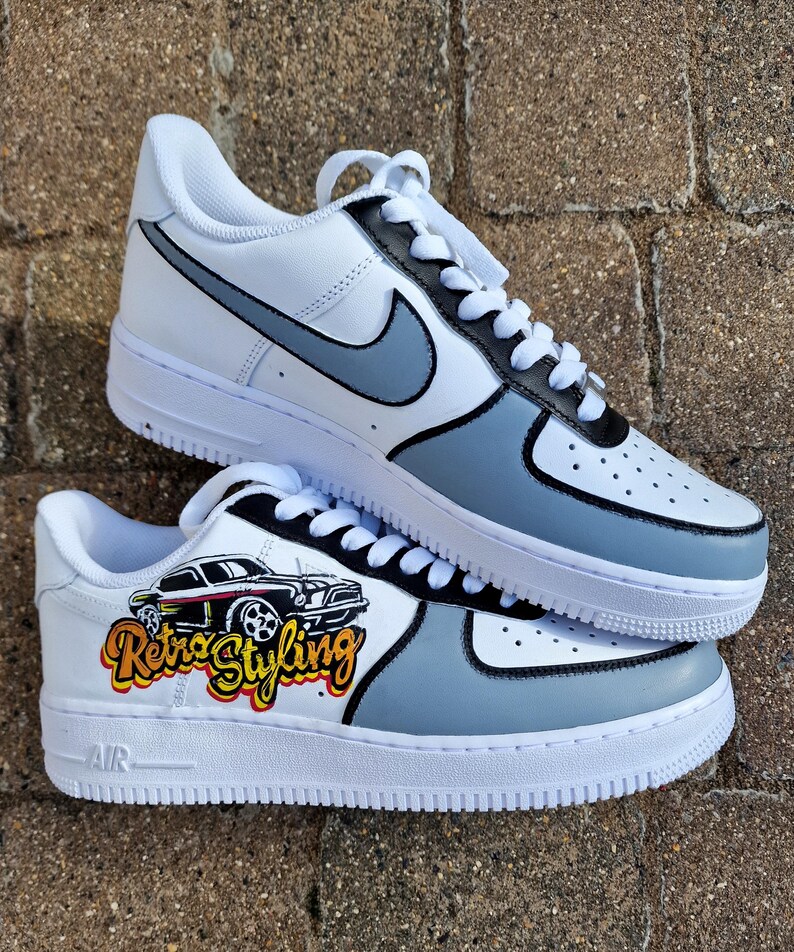 Custom Nike AF1 Sneakers With Realistic Hand-painted Cars – Lamborghini ...