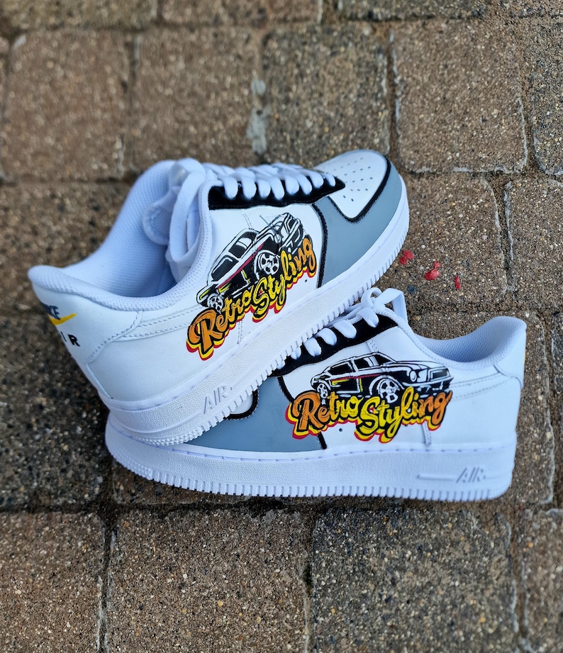 Custom Nike AF1 Sneakers With Realistic Hand-painted Cars – Lamborghini ...