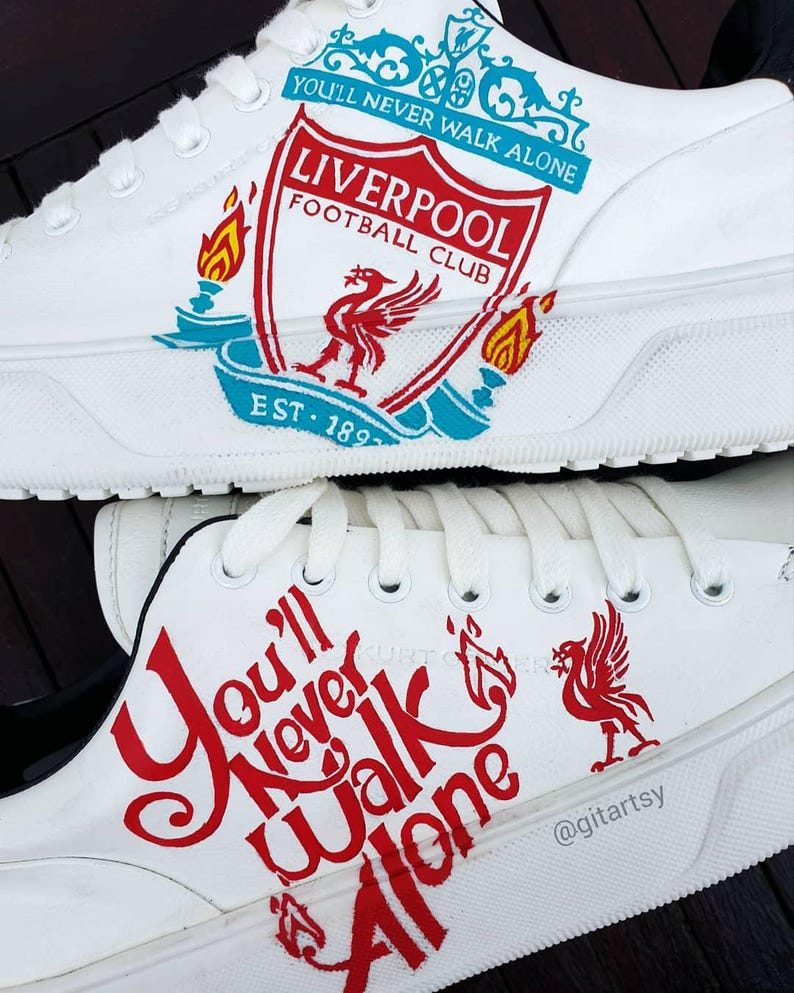 Custom Hand-painted Sneakers | Football Themed Shoes | Personalized ...