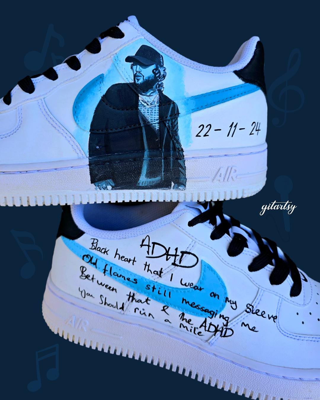 Custom Hand-painted Nike Air Force 1 Sneakers With Your Favourite ...