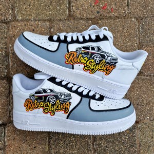 Custom Nike AF1 Sneakers With Realistic Hand-painted Cars – Lamborghini ...