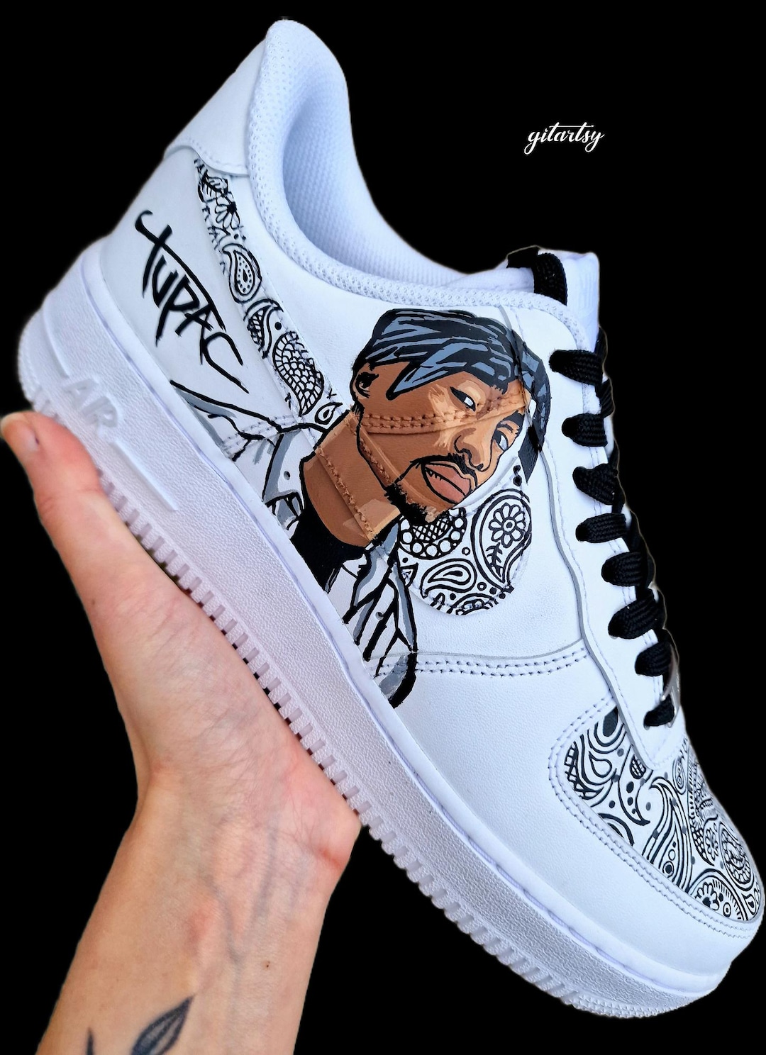 Custom Hand-painted Nike Air Force 1 Sneakers With Your Favourite ...