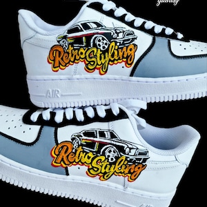 Custom Nike AF1 Sneakers With Realistic Hand-painted Cars – Lamborghini ...