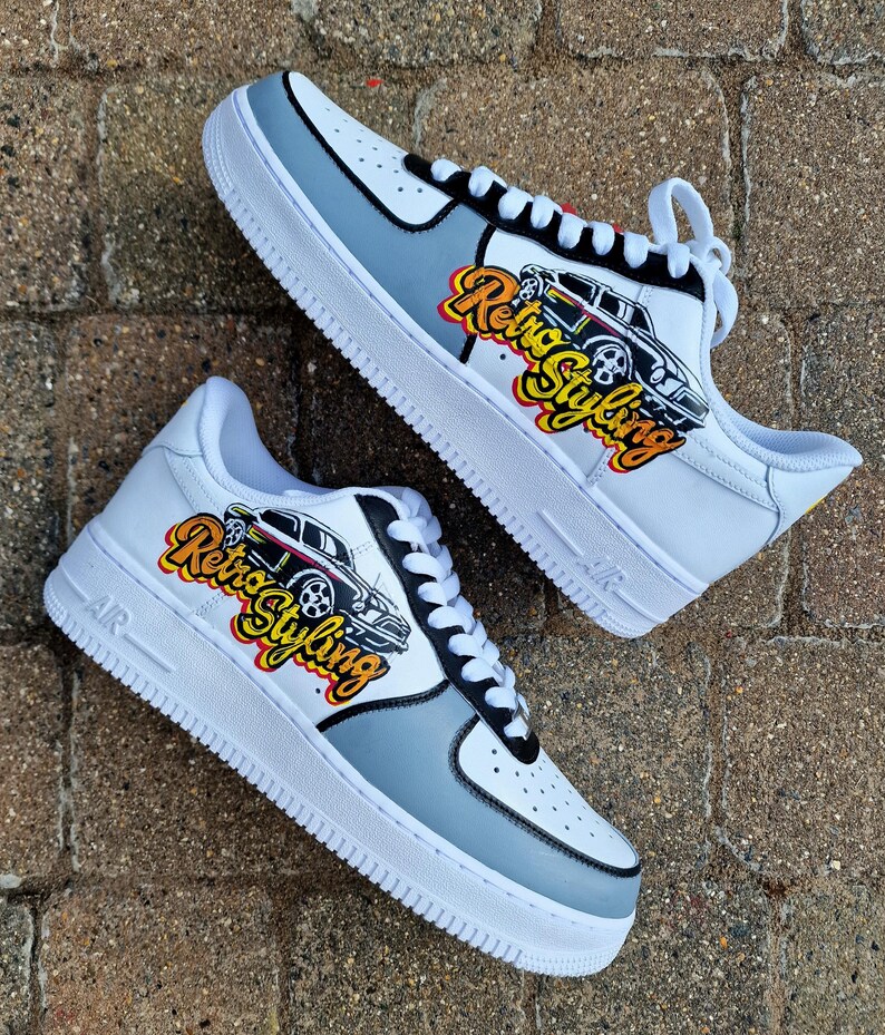 Custom Nike AF1 Sneakers With Realistic Hand-painted Cars – Lamborghini ...