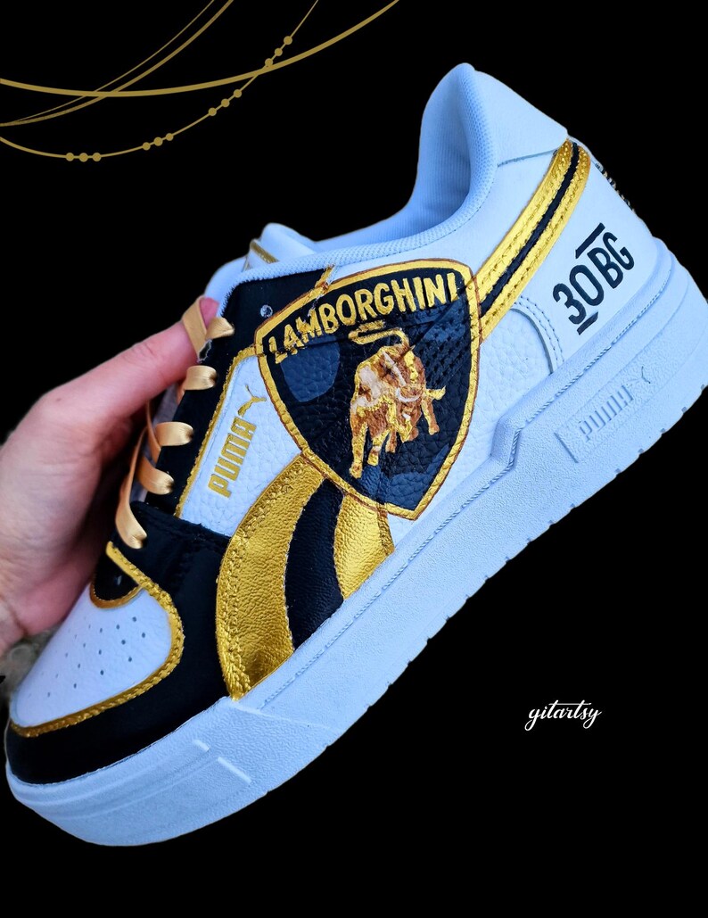 Custom Nike AF1 Sneakers With Realistic Hand-painted Cars – Mercedes ...
