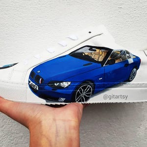 Custom Nike AF1 Sneakers With Realistic Hand-painted Cars – Mercedes ...