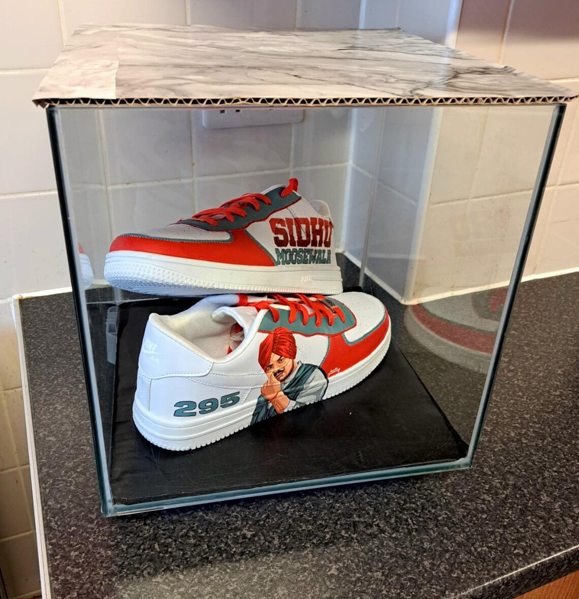 Custom Punjabi Singer Tribute Shoes – Hand-painted Sidhu Moosewala ...