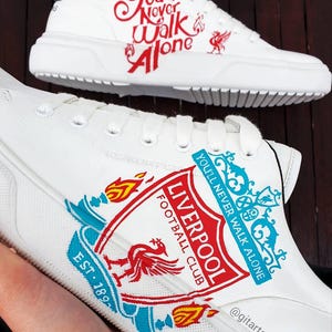 Custom Hand-painted Sneakers | Football Themed Shoes | Personalized ...