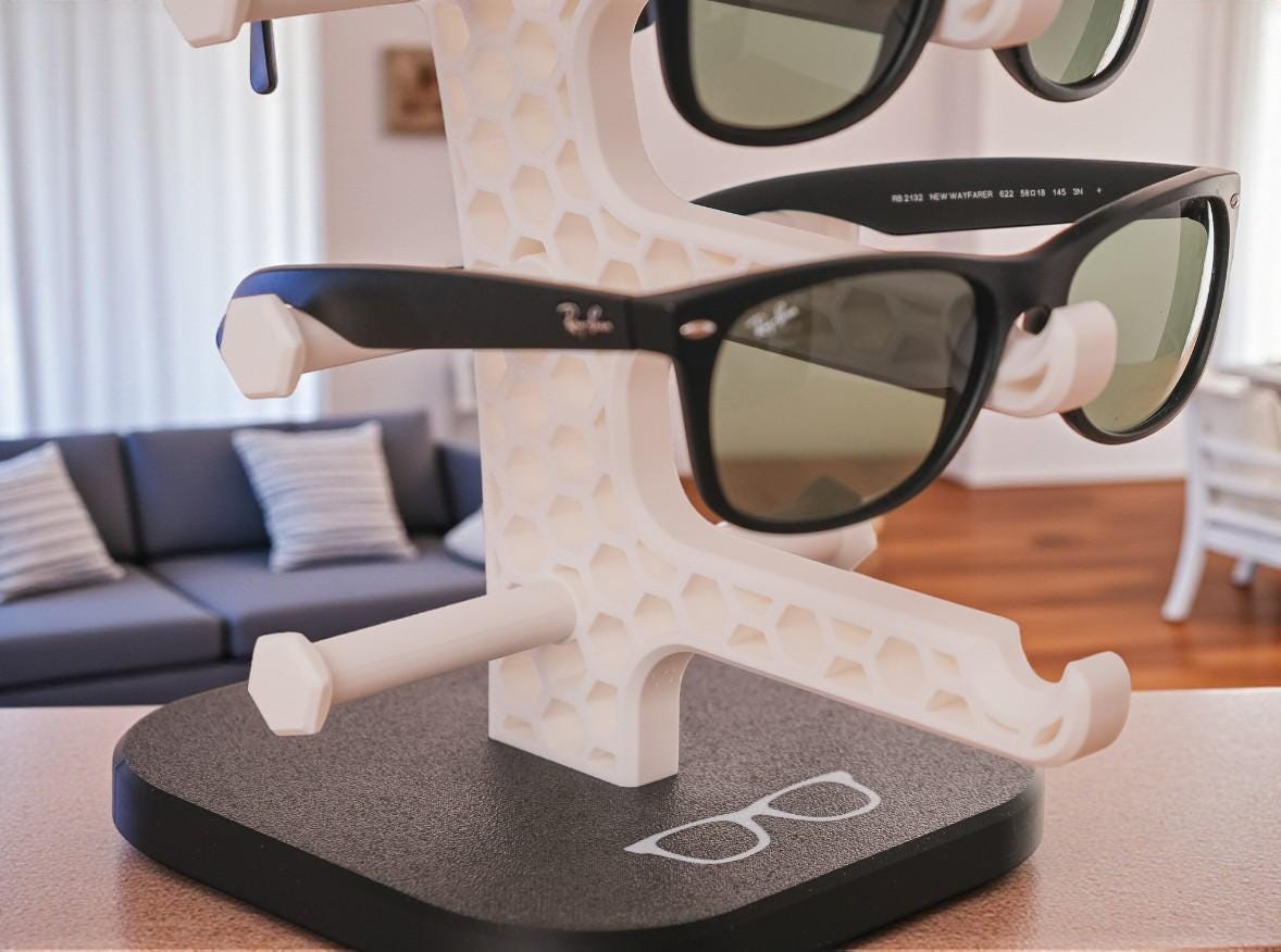 Shade Stand Modern Honeycomb Eyewear Organizer – Full & Mini Versions ...