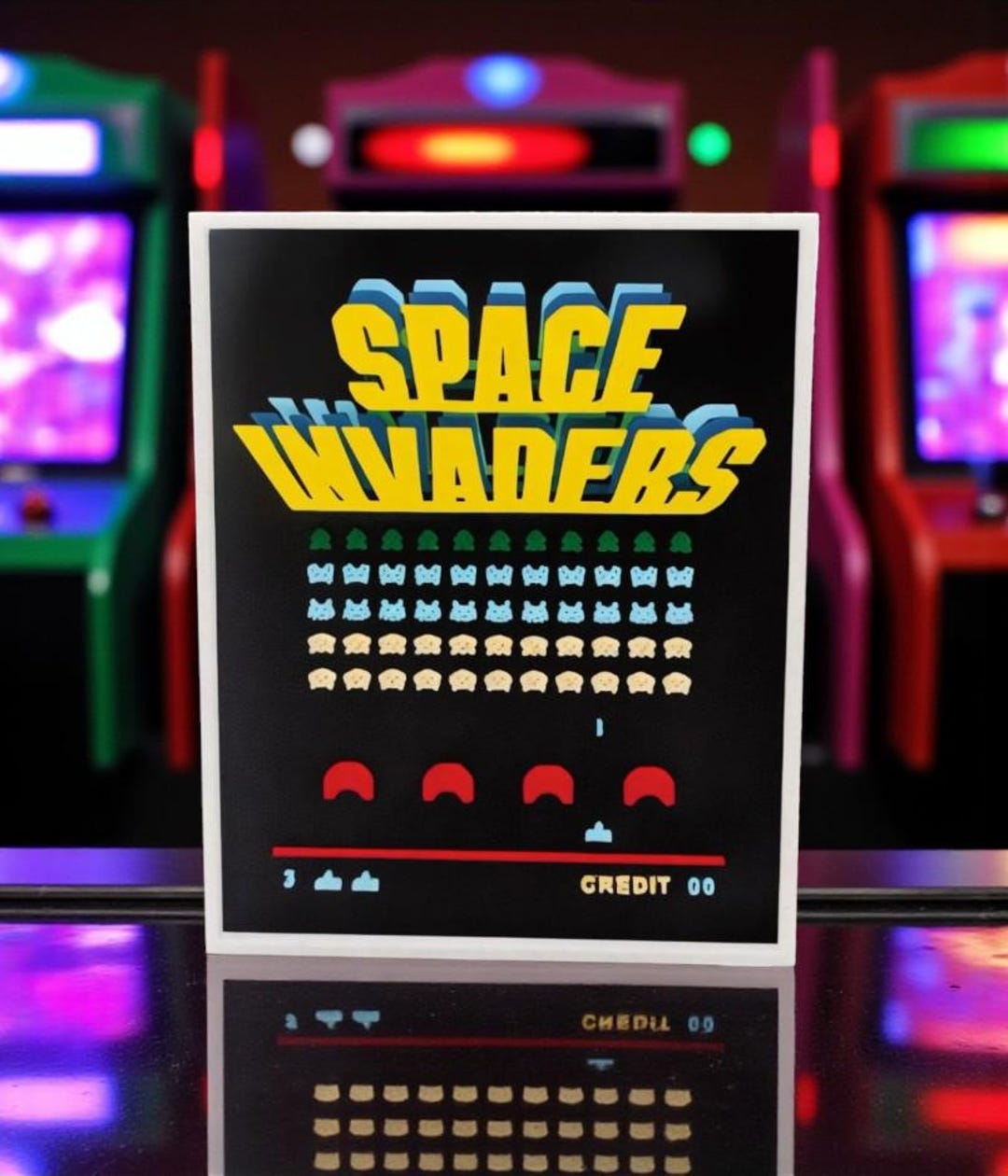Space Invaders Display – 3D Printed Retro Gamer Wall Art | Classic ...