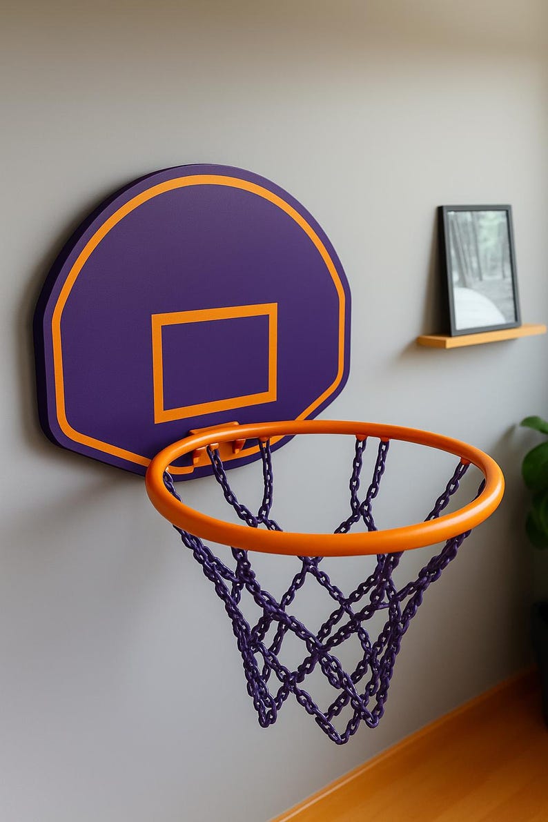Mini Indoor Basketball Hoop: Wall-mounted Home/office Decor - Etsy