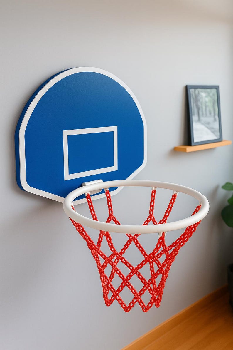 Mini Indoor Basketball Hoop: Wall-mounted Home/office Decor - Etsy