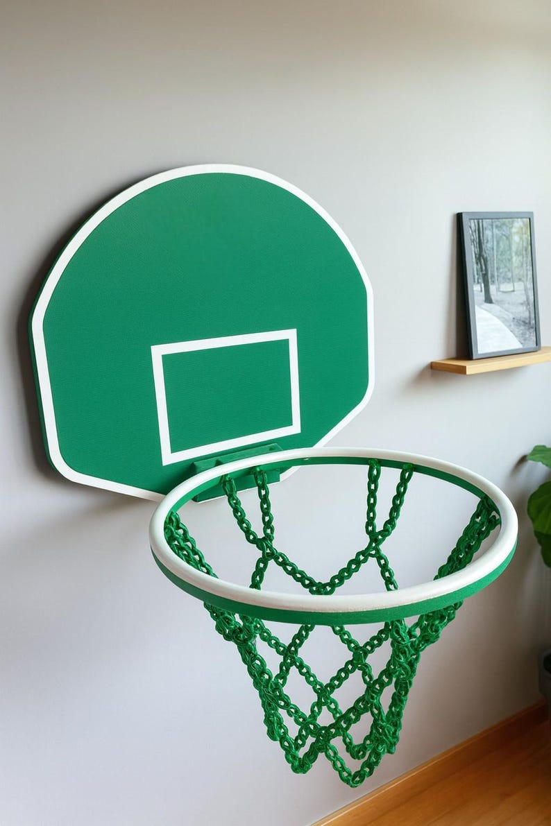 Mini Indoor Basketball Hoop: Wall-mounted Home/office Decor - Etsy