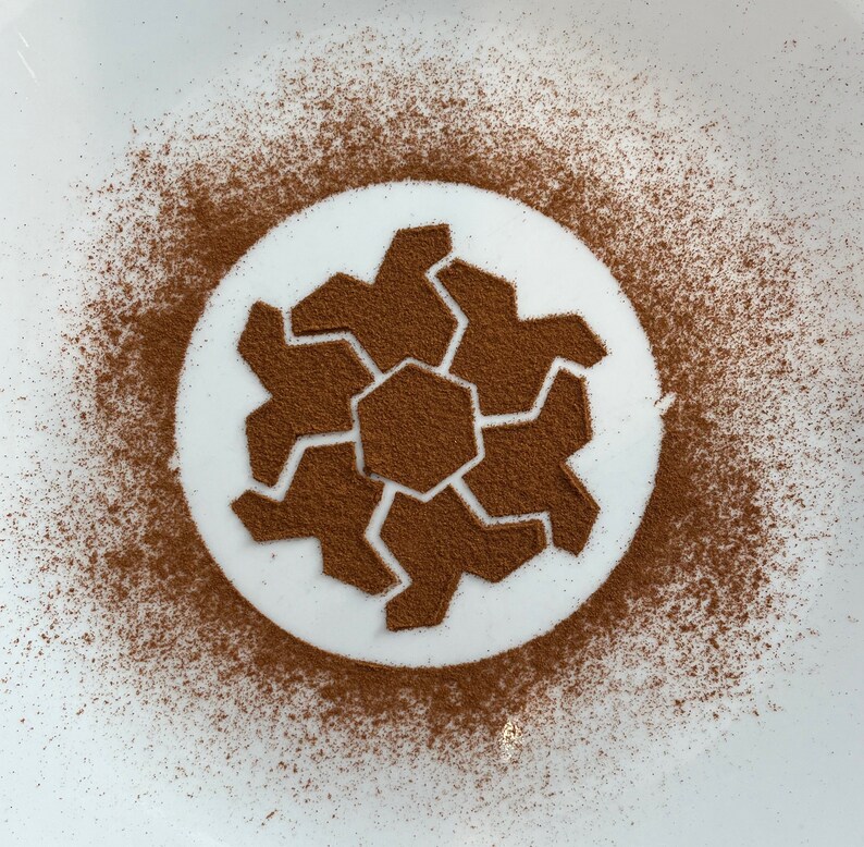 Einstein Tile Stencils: Hat Stencil 6 Hats Circular Pattern large, 4.5 ...