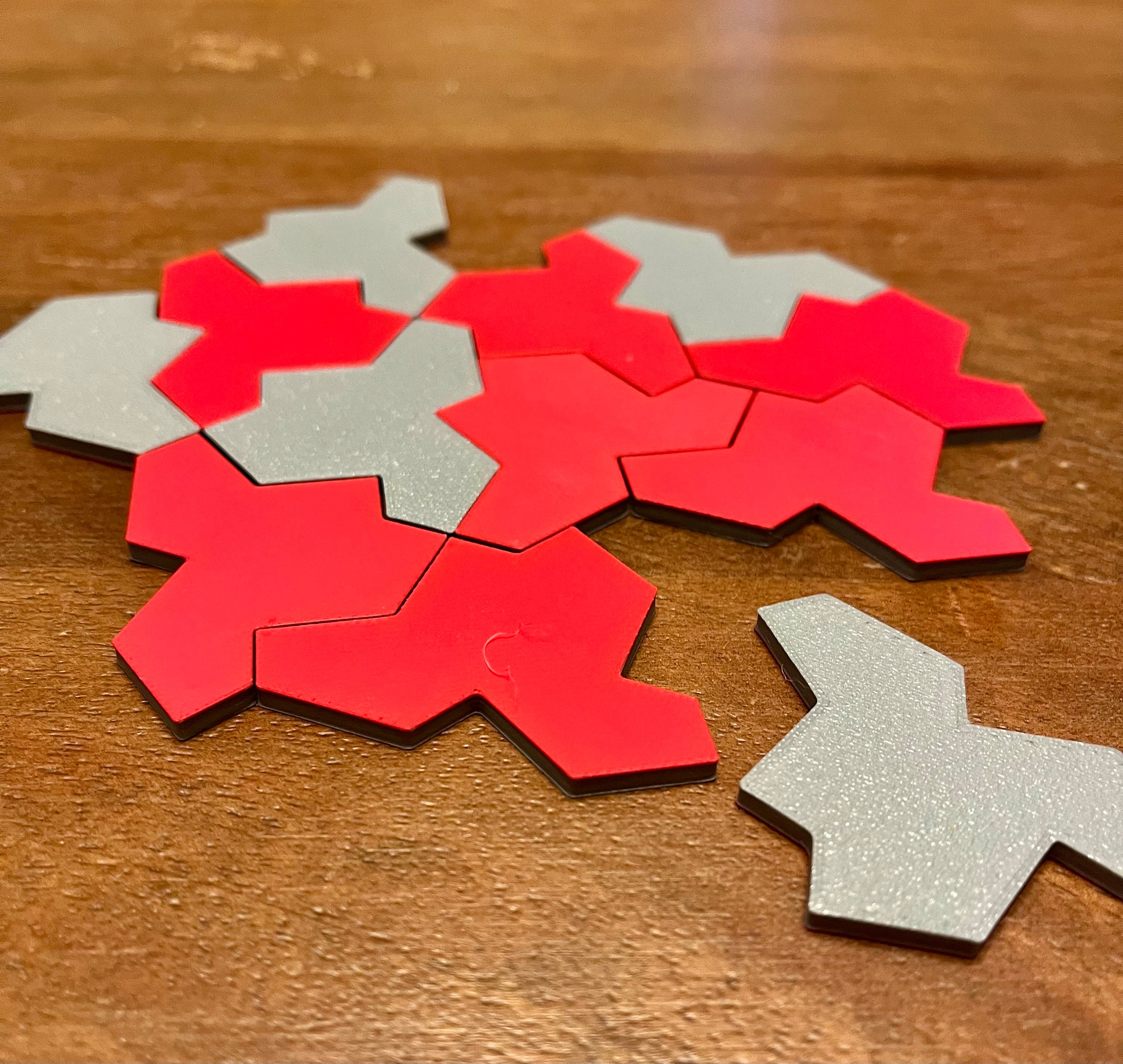 Einstein Tiles 'the Hat' Puzzle Set: Aperiodic STEM Tiles (2 Inch) - Etsy