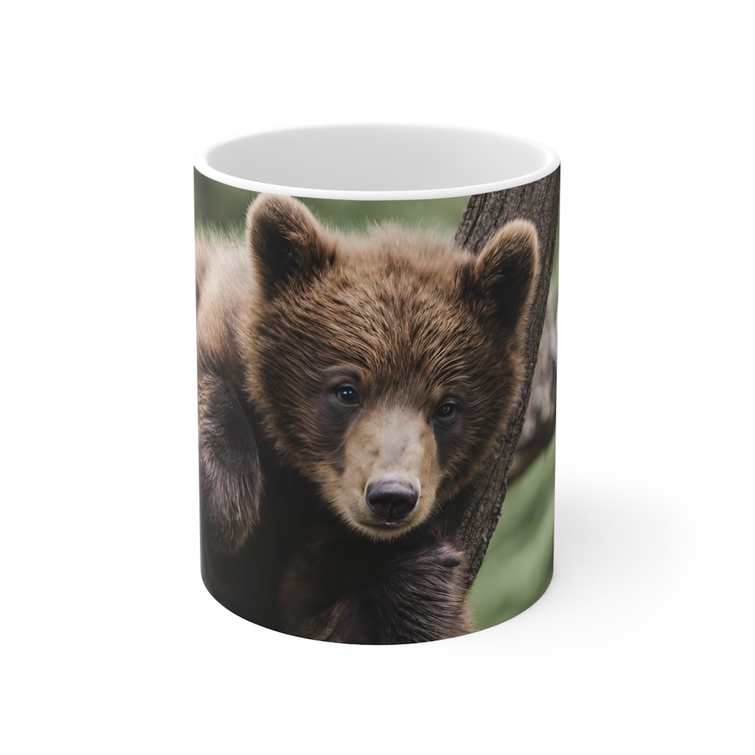 Bear Cub Ceramic Mug 11oz, Mug, Coffee Mug - Etsy
