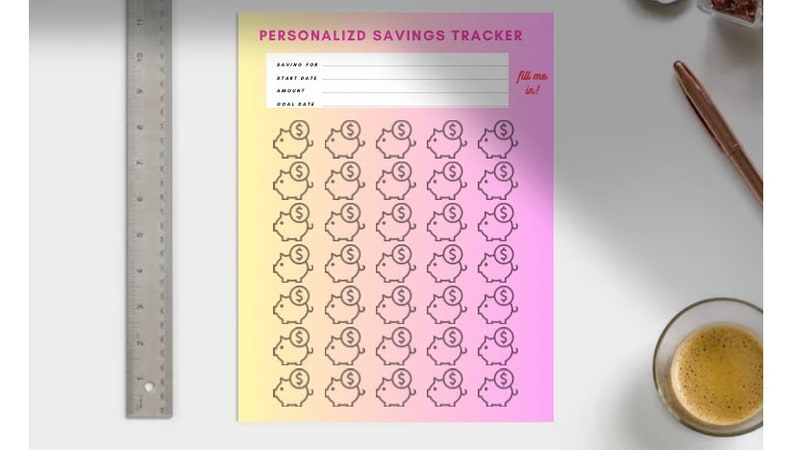 Savings/budgeting List for Young Women - Etsy