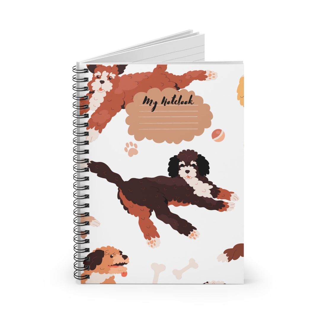 Spiral Notebook: Fluffy Pups - Etsy