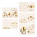 Easter Gold Tones Greeting Cards Multi-design (5-pack) - Etsy