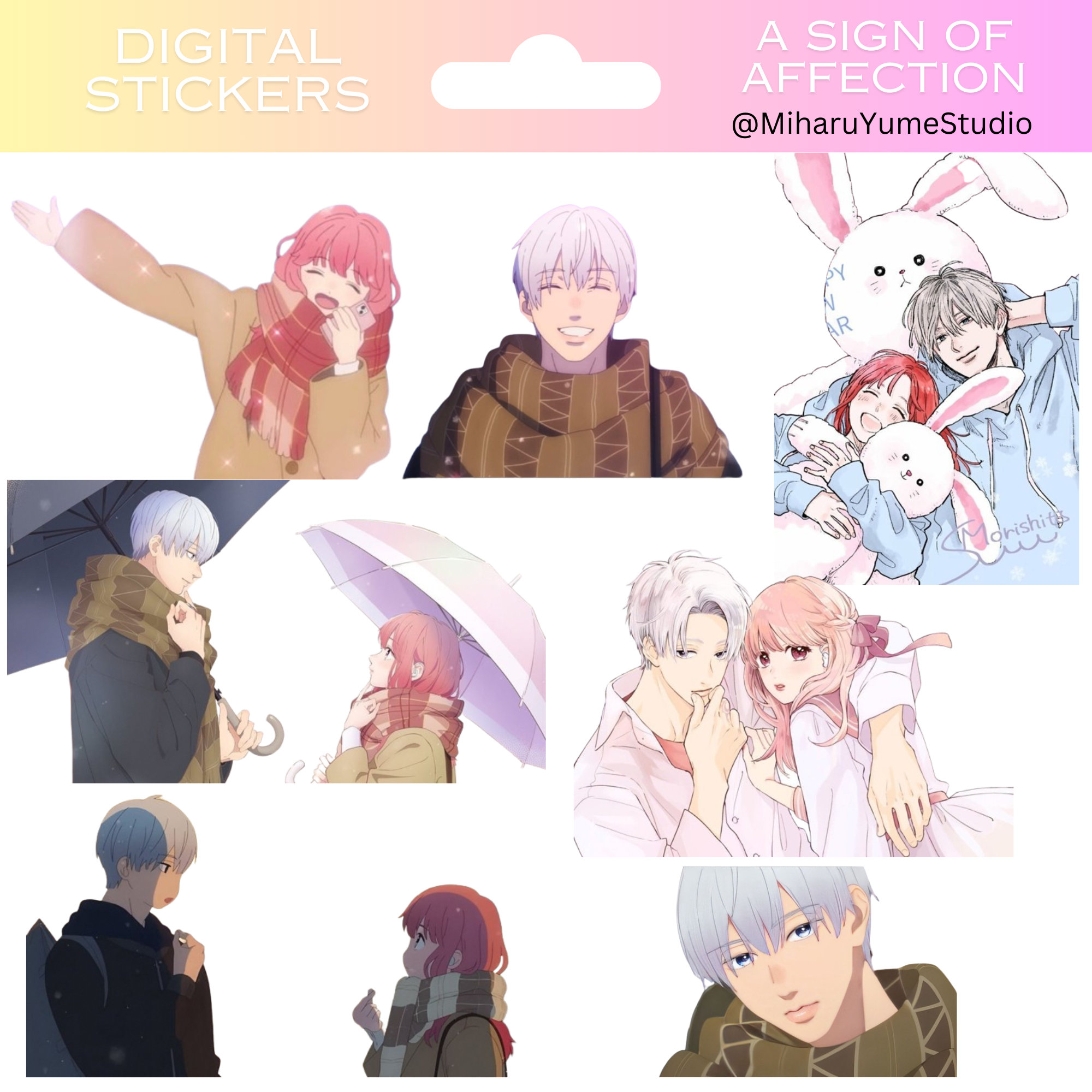 A Sign of Affection Stickers - Etsy