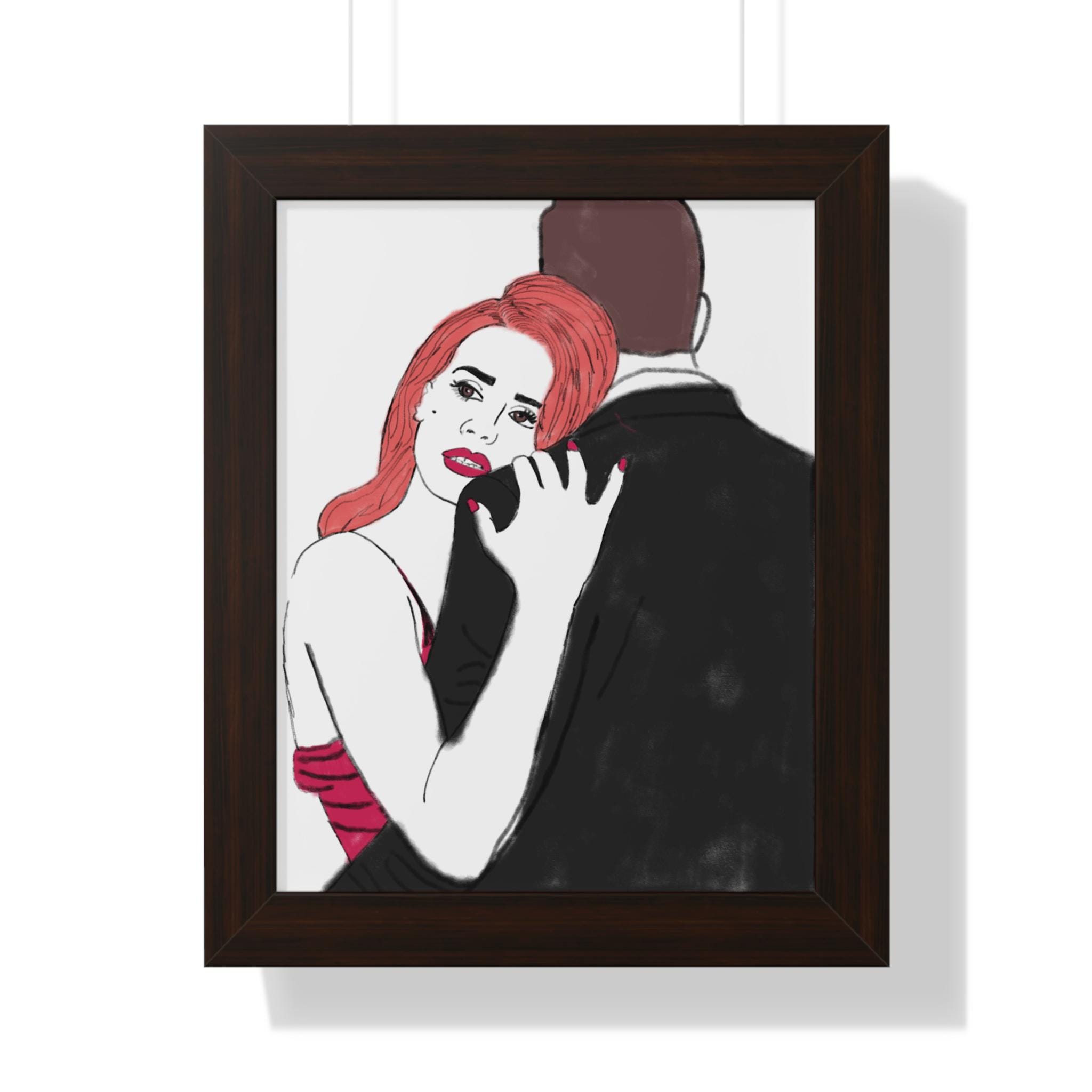 Pop Art Damsel in Distress Vertical Poster, Contemporary Wall Art Print ...