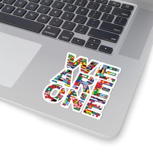 Multicultural "we Are One" Kiss-cut Stickers - Celebrate Unity ...