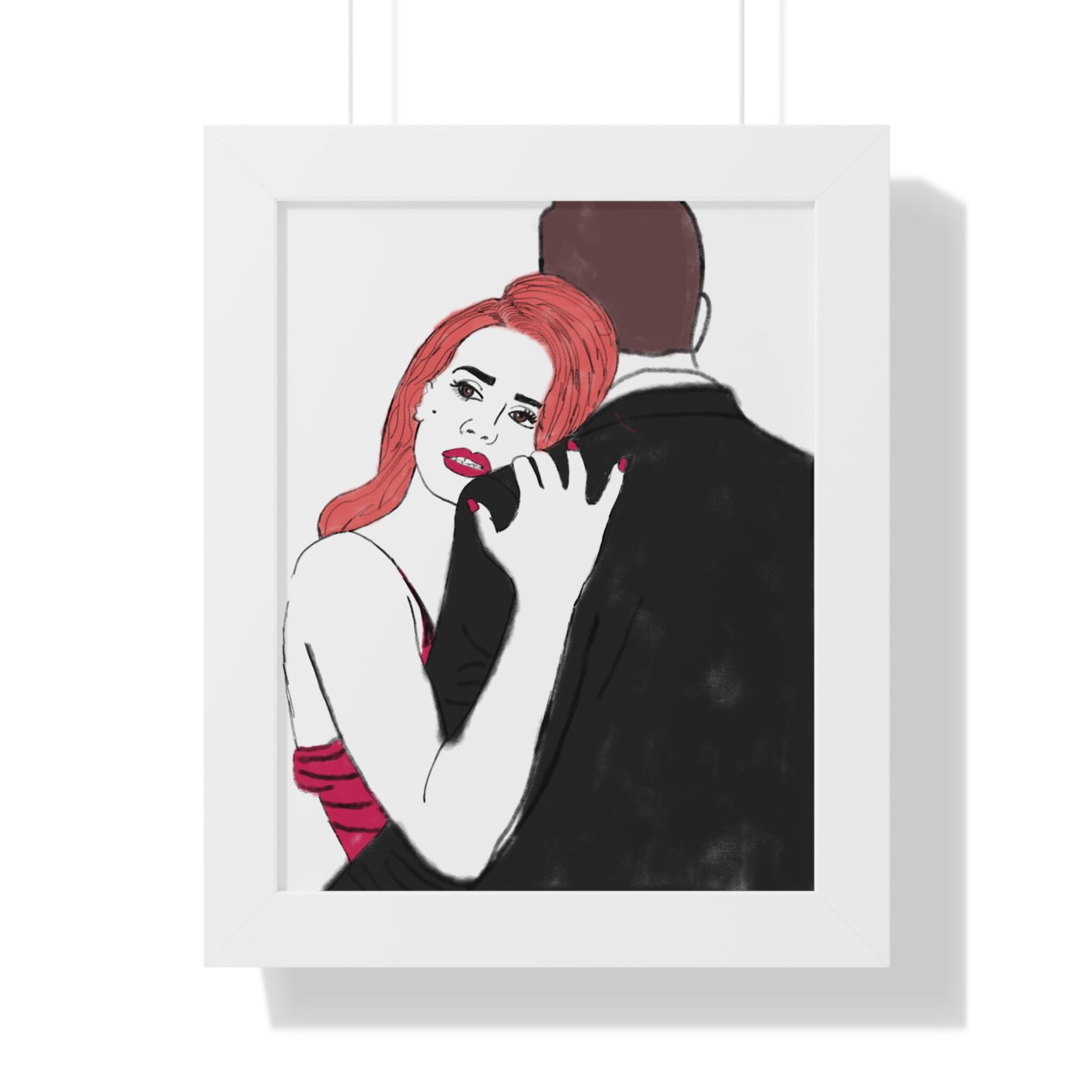 Pop Art Damsel in Distress Vertical Poster, Contemporary Wall Art Print ...