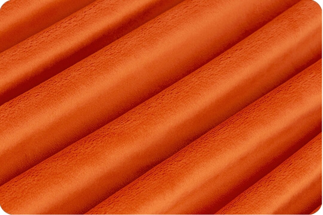 Mandarin Minky Solid Cuddle 3 by Shannon Fabrics. Soft Smooth Deep ...