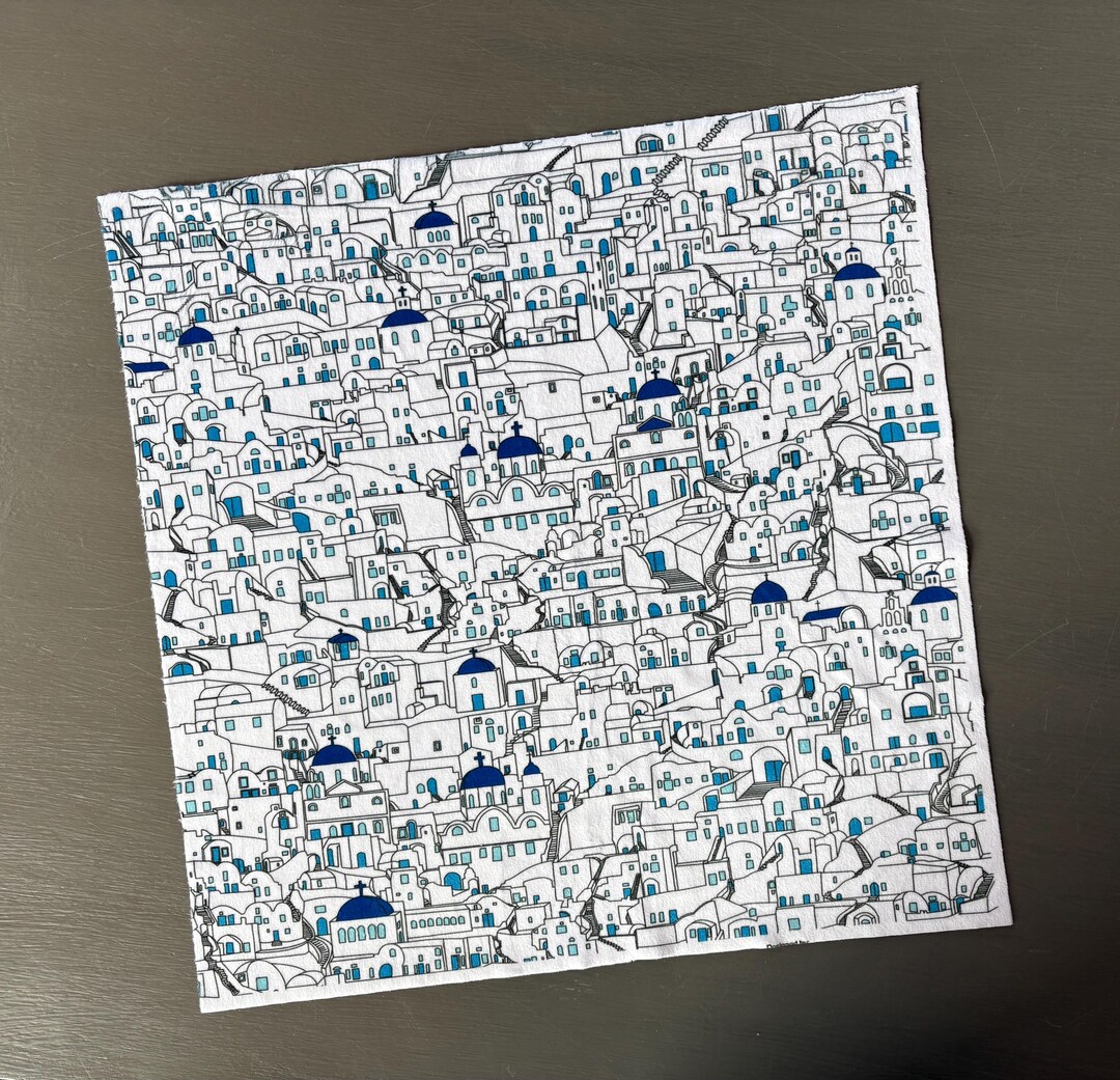 Santorini Minky Fabric Piece. Approx. 18 by 18 Inch Square. Soft ...