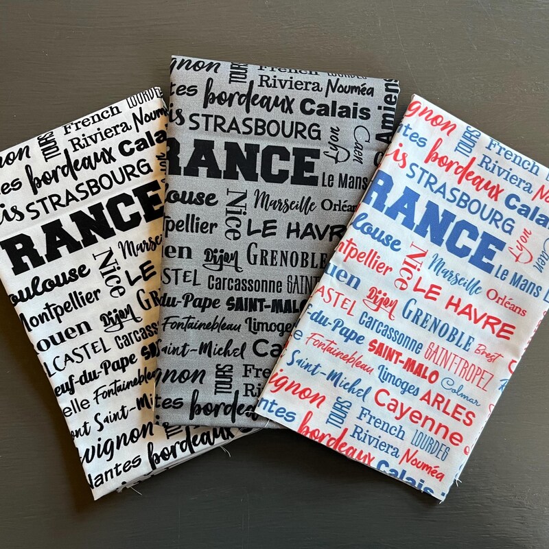 French Themed Fabric - Etsy