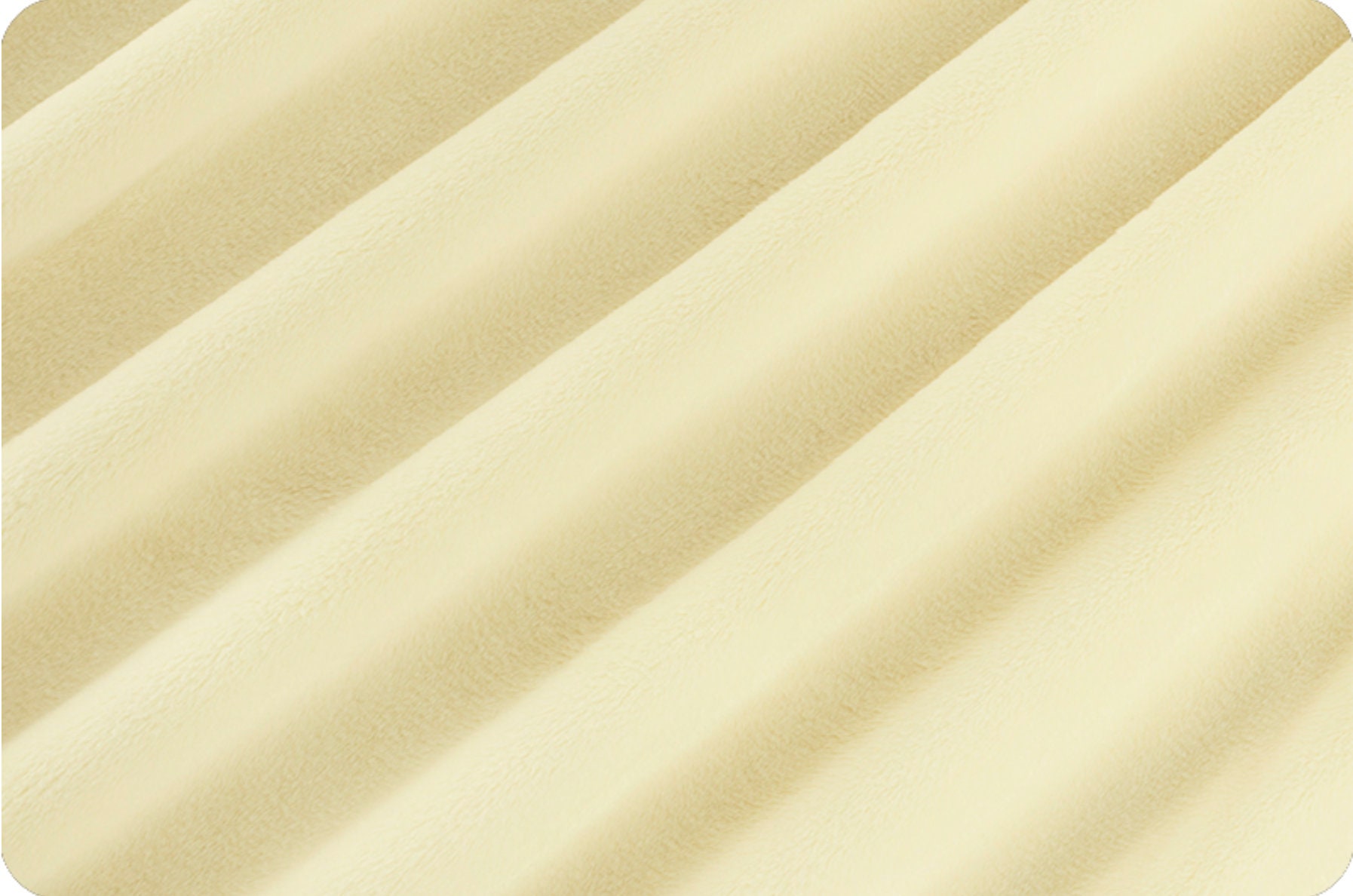 Vanilla Minky Solid Cuddle 3 by Shannon Fabrics. Smooth Light Yellow ...
