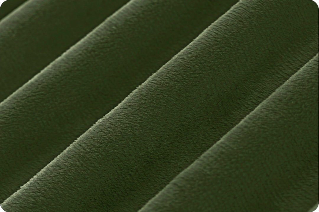 Hunter Green Minky Solid Cuddle 3 by Shannon Fabrics. Smooth Fabric by the Yard. 3mm Pile. - Etsy