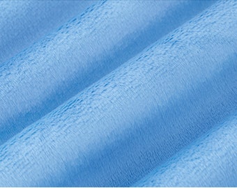 Eggplant Minky Solid Cuddle 3 by Shannon Fabrics. Soft Smooth Dark Purple Polyester Fabric by ...