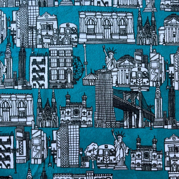 New York City Fabric by the Yard - Etsy