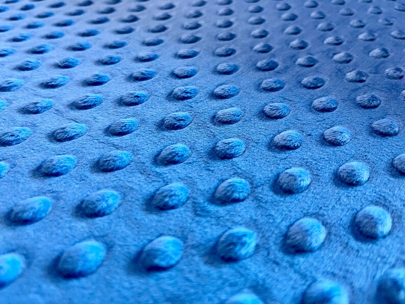 Royal Blue Minky Cuddle Dimple by Shannon Fabrics. Dotted Dark Blue ...