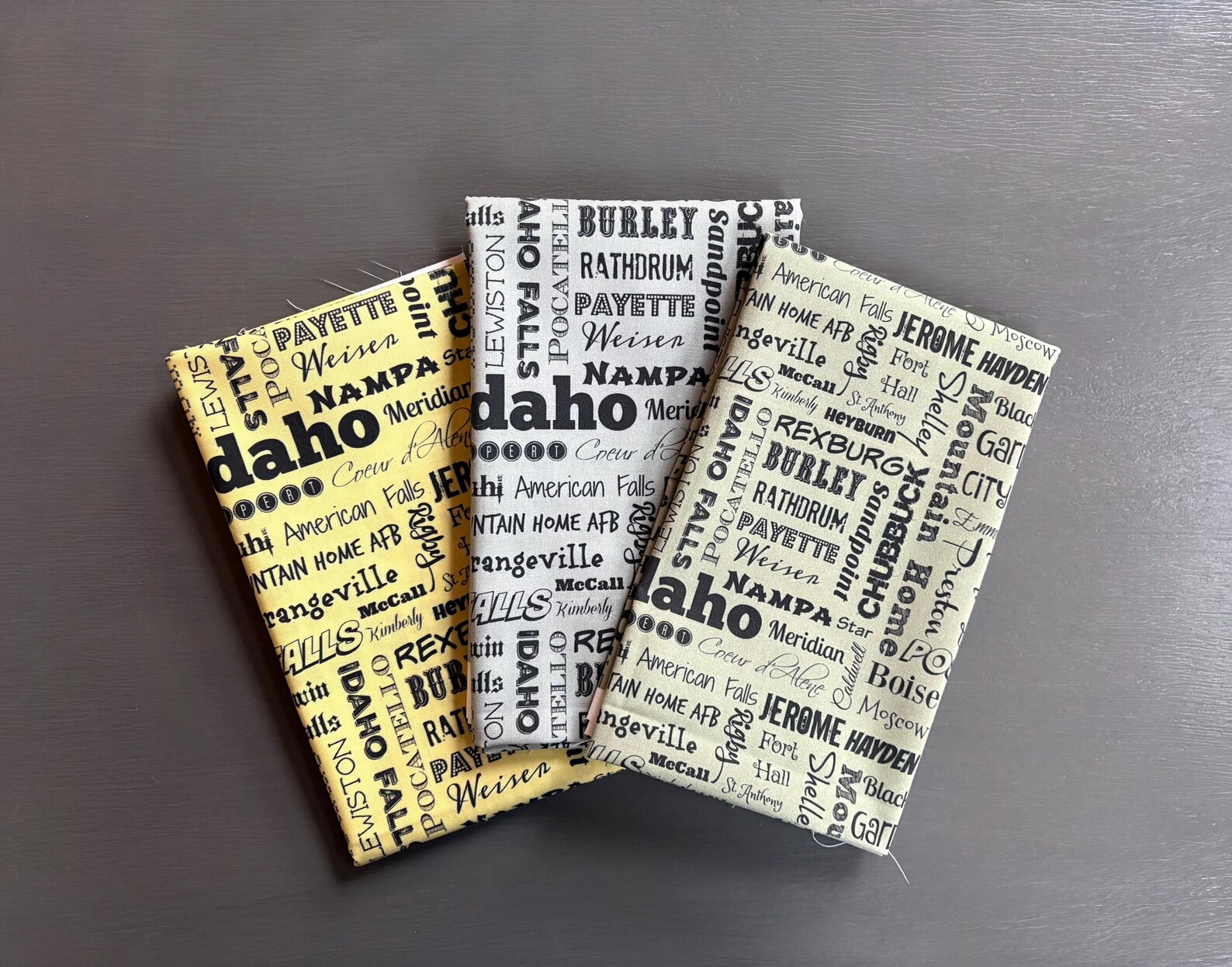 Idaho Fabric Yardage. ID Cities Cotton Material by the Fat Quarter or ...