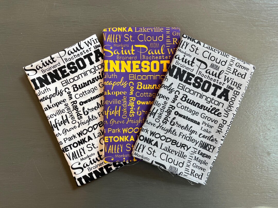 Minnesota Fabric Yardage. MN Cities Cotton Material by the Fat Quarter ...