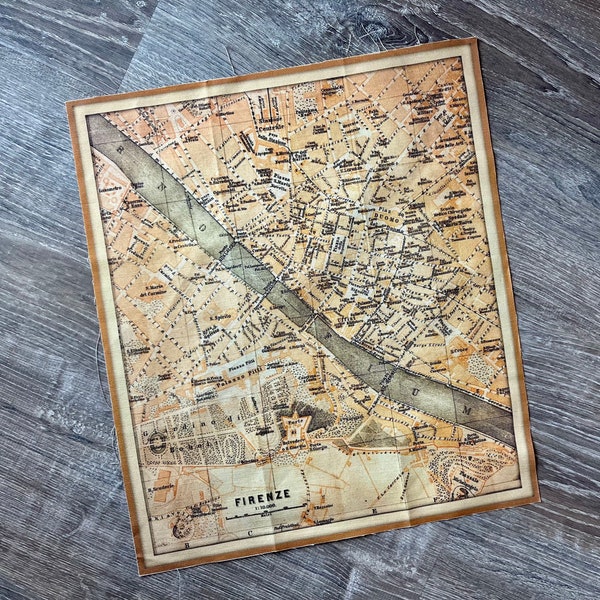 Linen Map - Etsy