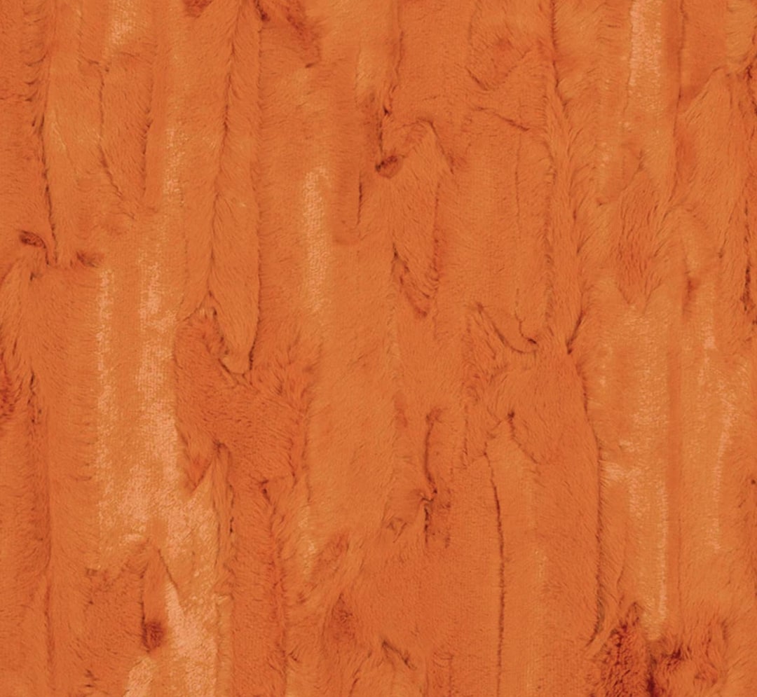 Rust Minky Luxe Cuddle Willow by Shannon Fabrics. Soft Dark Orange ...